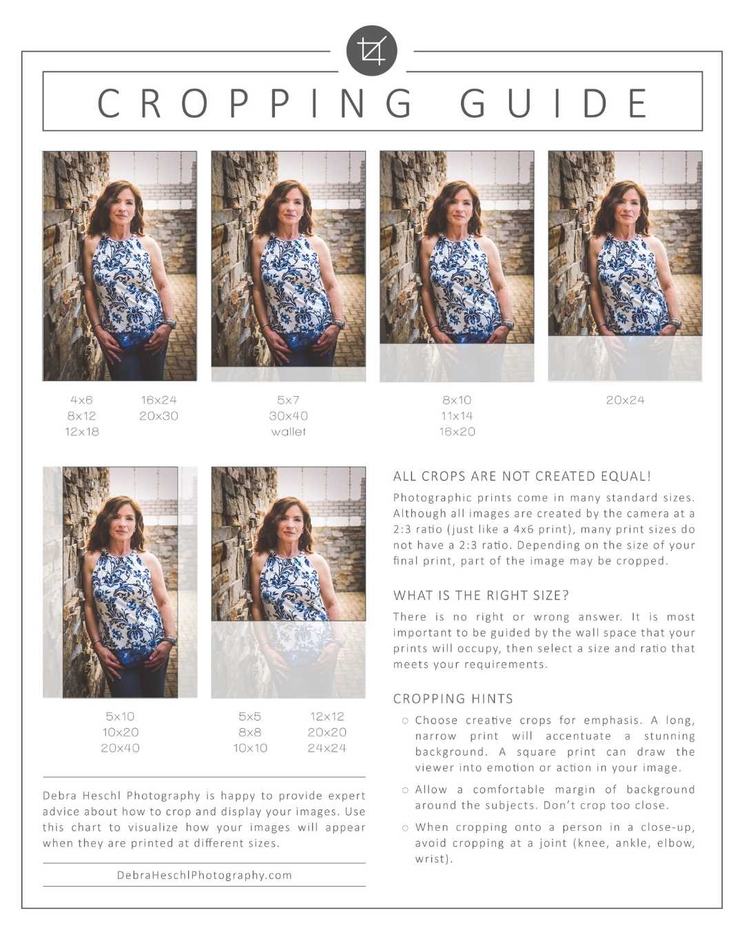 Cropping & Aspect Ratio for Your Photos Before Printing | Debra Heschl ...